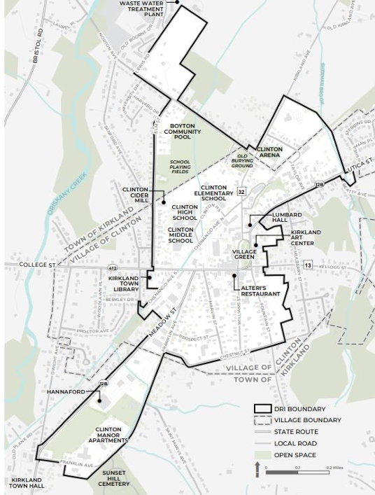 Map of DRI Boundary – Clinton Kirkland Improvement Corporation